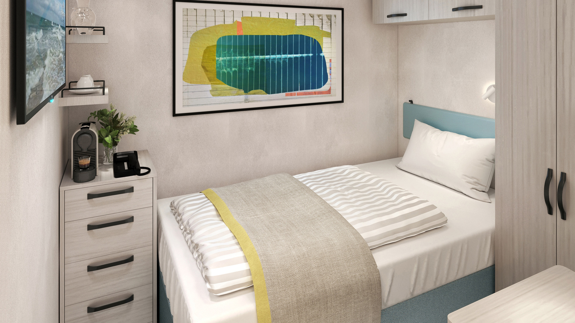 Die Einzelkabinen innen der Mein Schiff Flotte | TUI Cruises